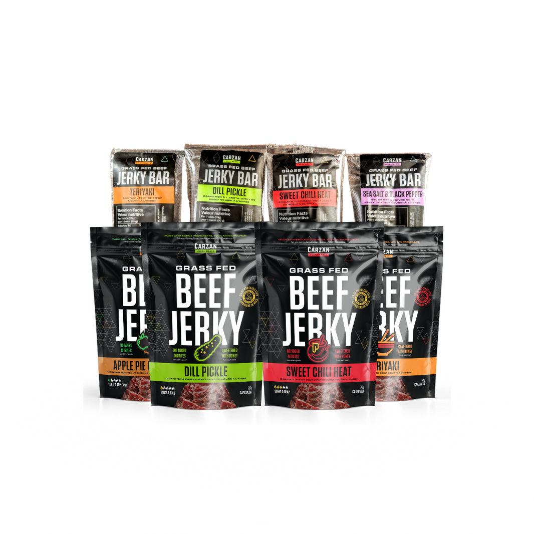 Carzan | Beef Jerky Variety Packs | Grass-Fed & Honey Sweetened ...