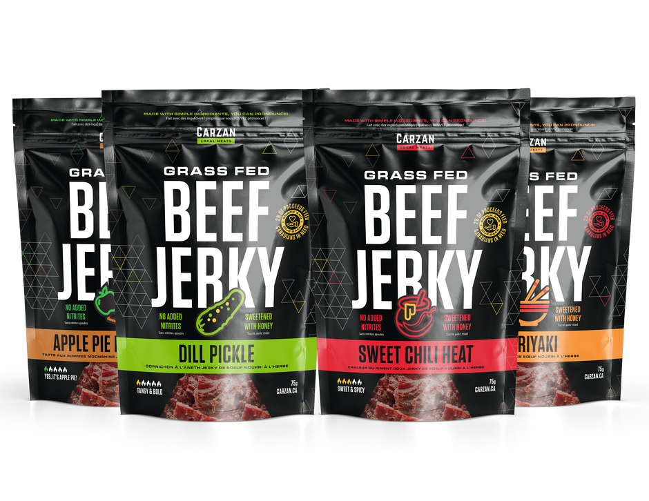 Carzan | Beef Jerky Variety Packs | Grass-Fed & Honey Sweetened ...