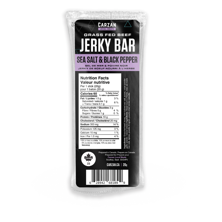 Grass-Finished Beef Jerky | Clean Ingredients, Nitrite-Free | Carzan ...
