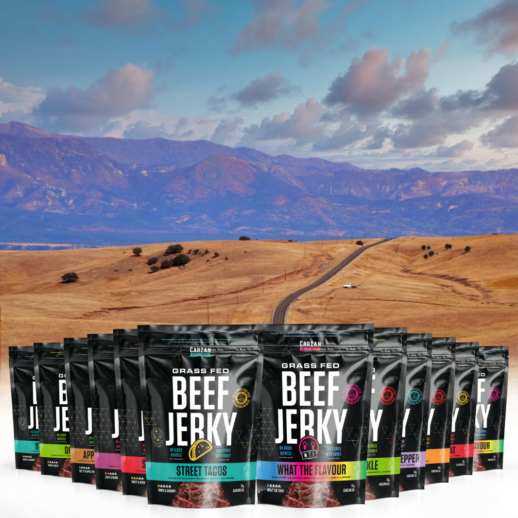 Carzan | Beef Jerky Variety Packs | Grass-Fed & Honey Sweetened ...